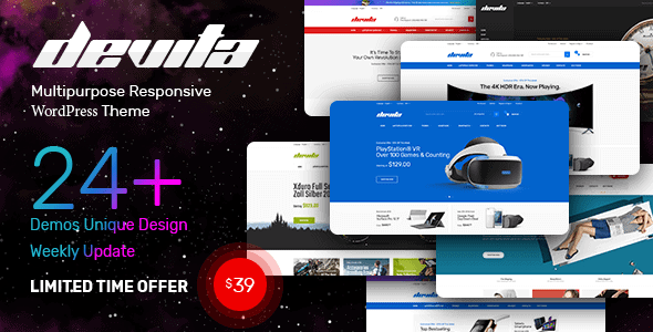 Devita 1.7.2 Multipurpose Theme For WooCommerce WordPress