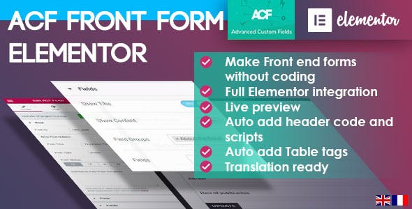 Advanced Custom Fields Acf Front Form For Elementor 201